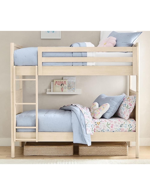 Litera Coronado de madera individual 1